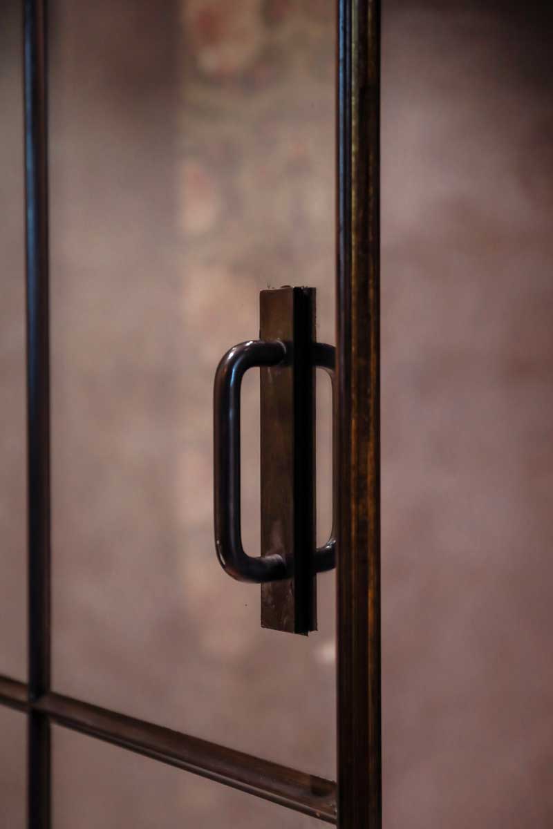 Unique Bronze Shower Doors for an Historic Home